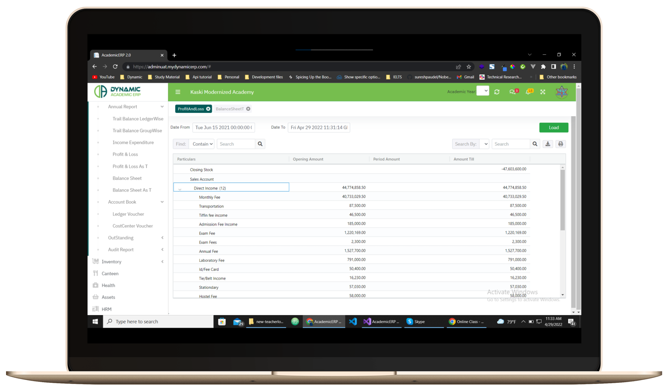 Dynamic Academic ERP