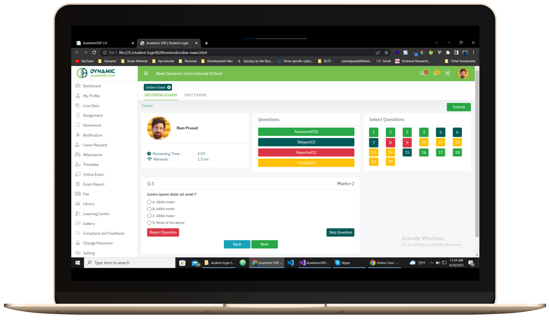 Dynamic Academic ERP